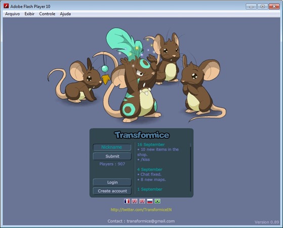 Os melhores tutoriais para mice: Transformice - Client Transformice